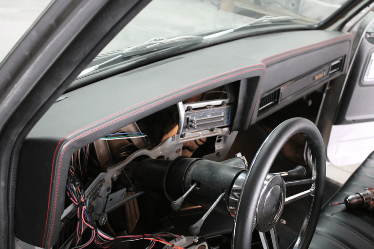 Installing TMI Products Upholstery Kit on our ’79 C-10 square-body