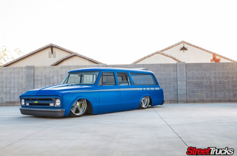 Bagged and Bodydropped ’68 Chevy Suburban