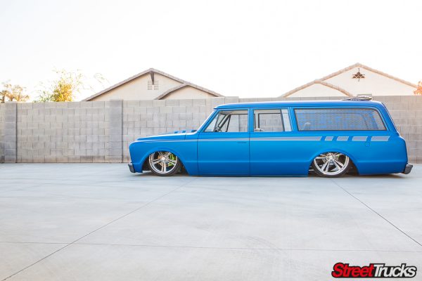 Bagged and Bodydropped ’68 Chevy Suburban
