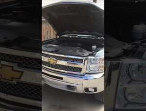 Slammed OBS dually with custom painted flames - Street Trucks