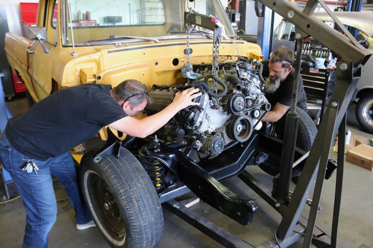 How to Perform a Coyote Engine Swap in a Ford F100