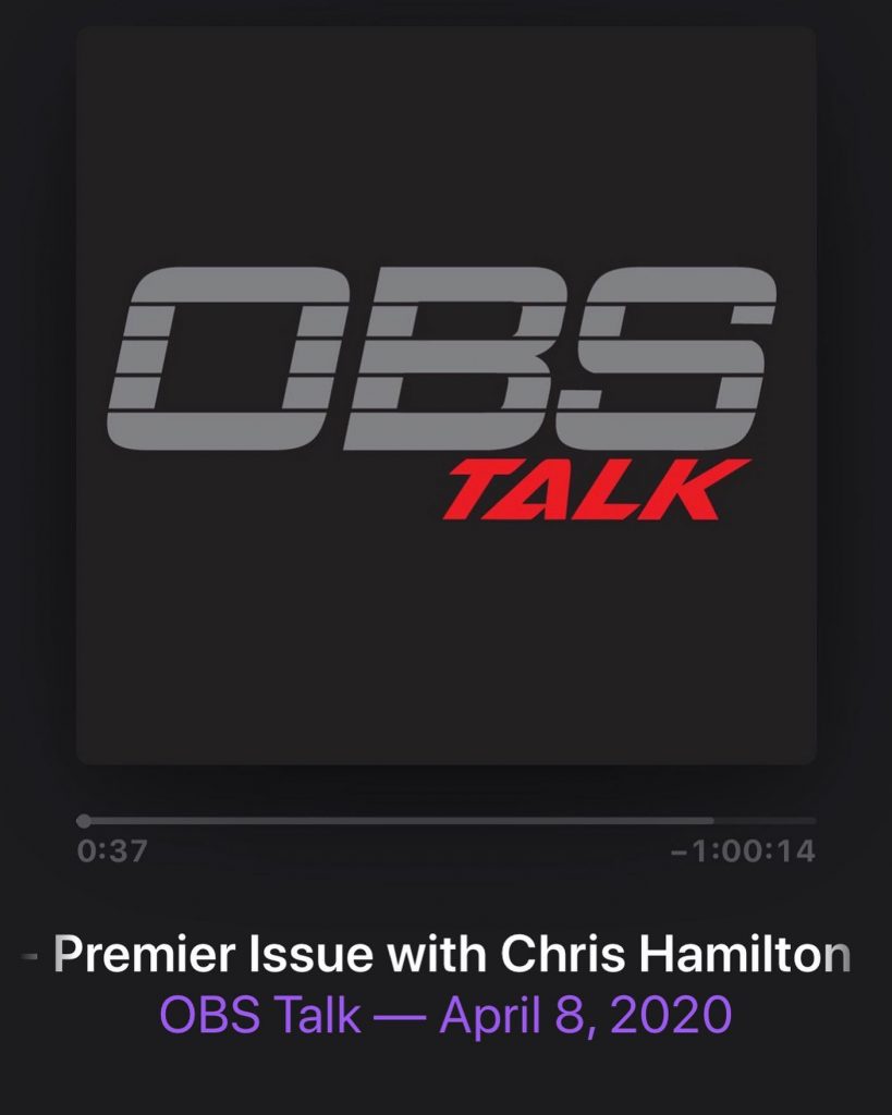 Now Playing, OBS Talk sits down with Chris Hamilton