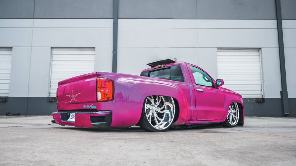 2014 GMC Sierra with Air-ride suspension and 28-inch wheels!