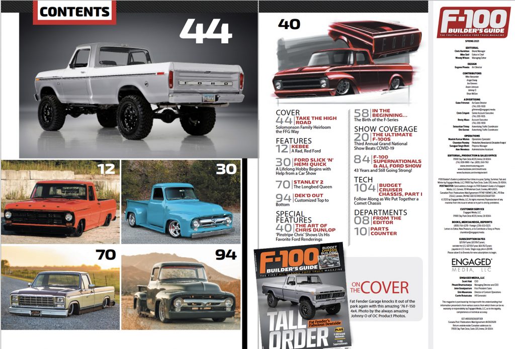 Cover Reveal! F100 Builders Guide Spring 2021 is off to print. Here is ...