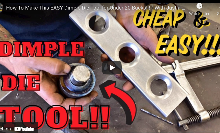 How To Make This EASY Dimple Die Tool for Under 20 Bucks!!! ( With Just ...