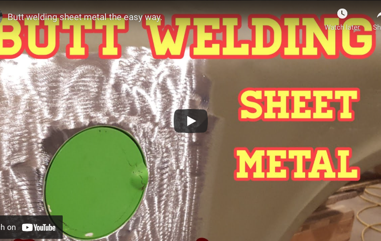 Butt welding sheet metal the easy way. - Street Trucks