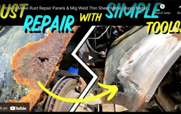 How to Make Rust Repair Panels & Mig Weld Thin Sheet Metal