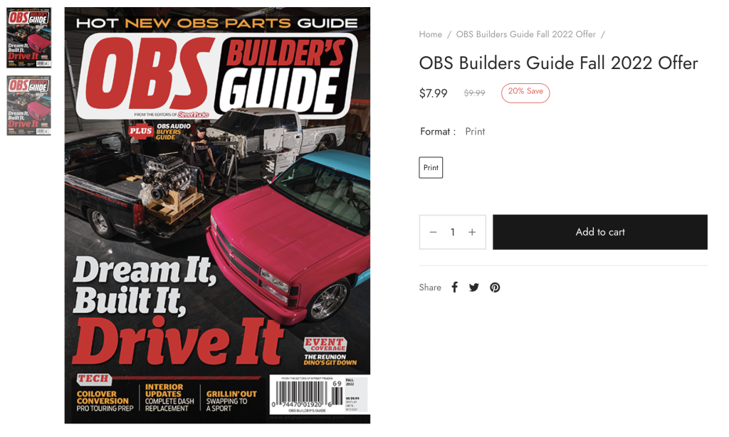 OBS Builders Guide Vol 3 Pre-sale now available - Street Trucks