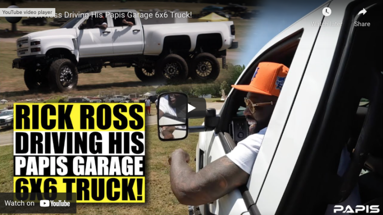 Rick Ross Driving His Papis Garage 6x6 Truck! - Street Trucks