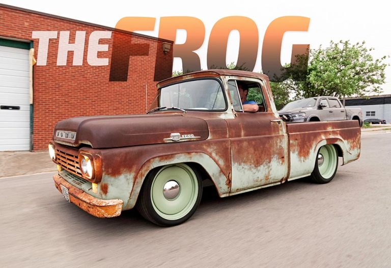 Slammed OBS dually with custom painted flames - Street Trucks