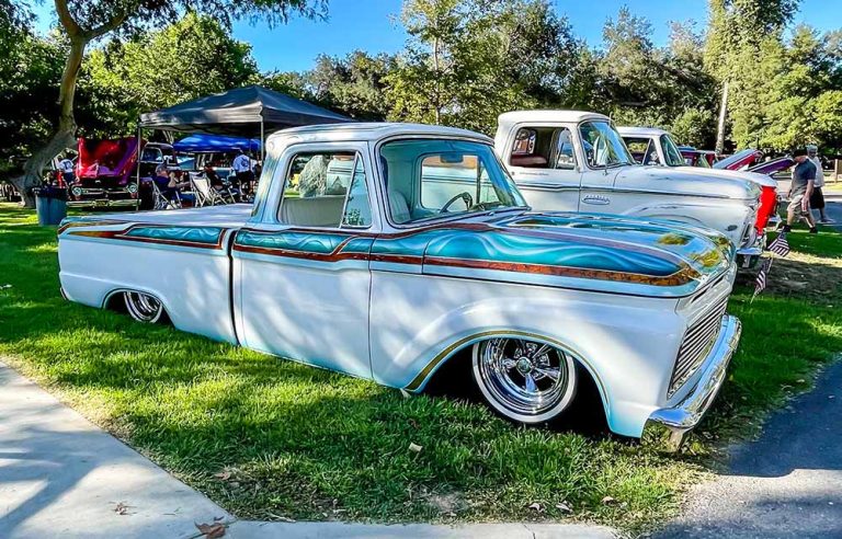 1965 Chevrolet C10 bagged on a Porterbuilt chassis - Street Trucks