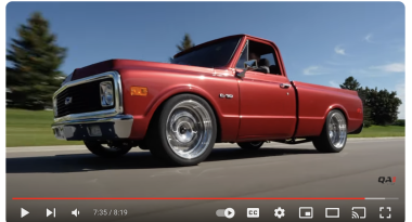 Slammed OBS dually with custom painted flames - Street Trucks