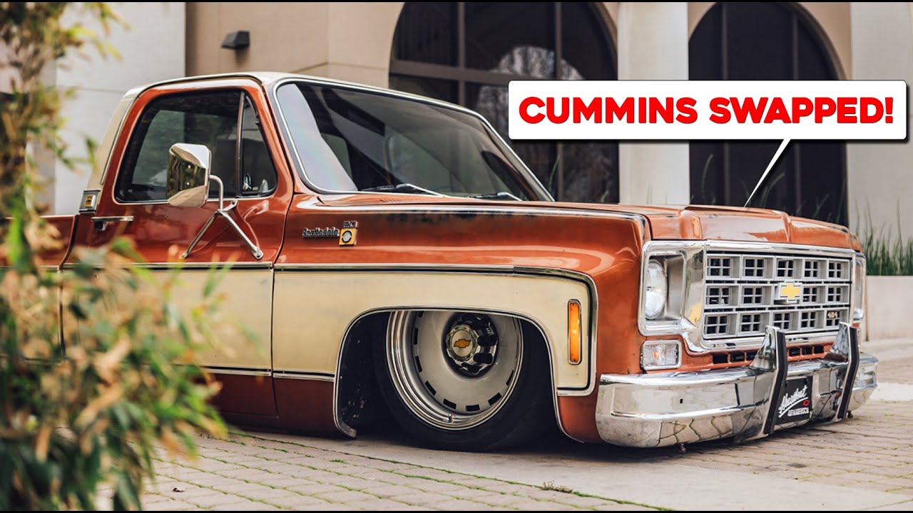 60+ Photos and FULL STORY on this Cummins Swapped 1977 Chevy C20 ...